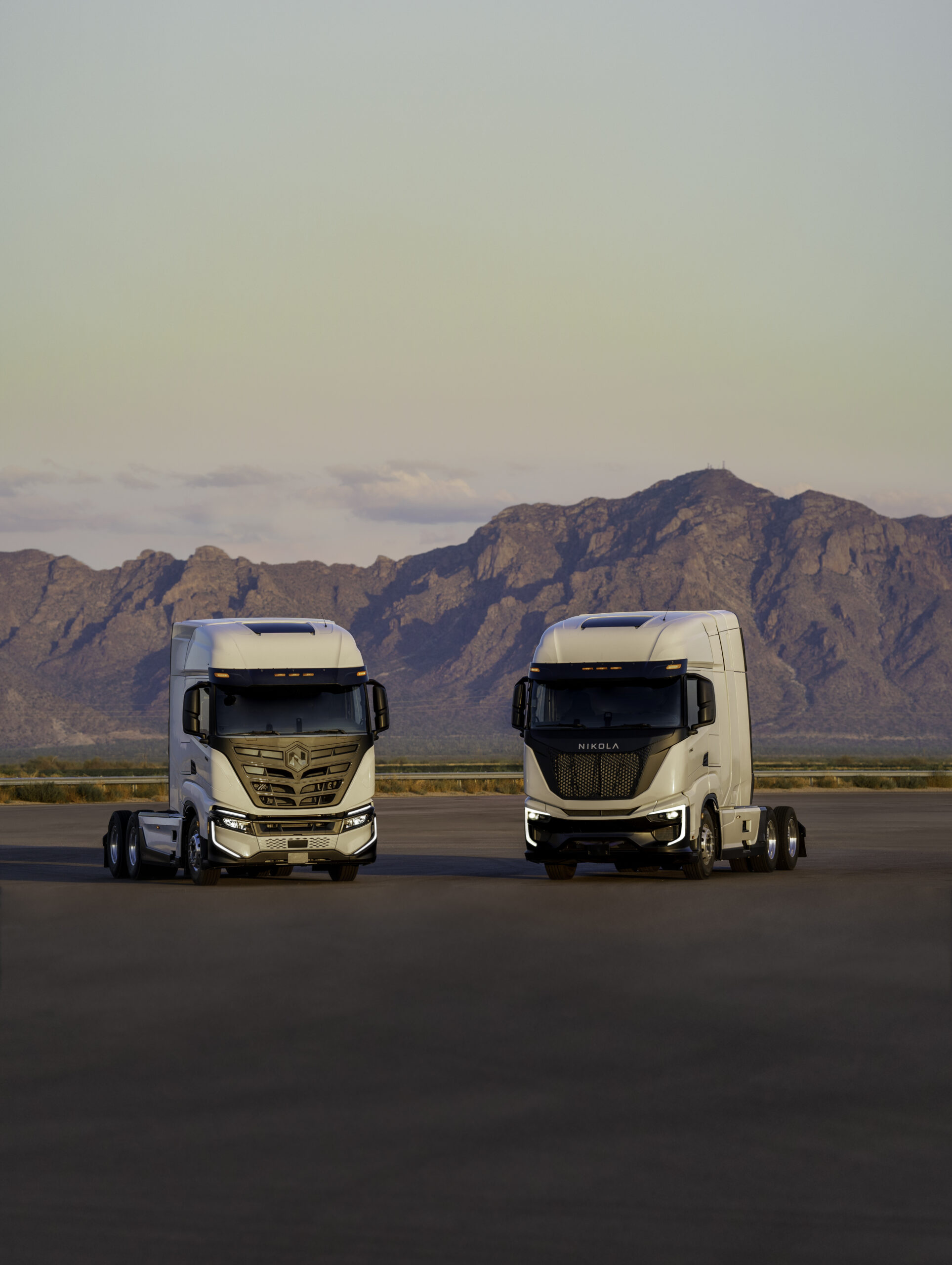 Nikola truck in motion store